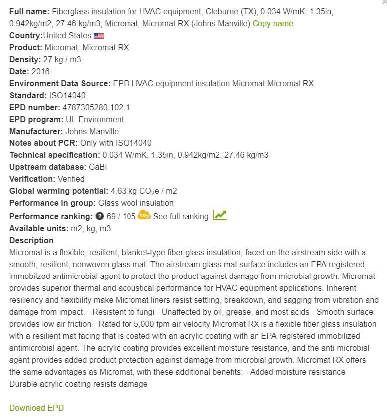 Maximizing Building Sustainability with Product-Specific EPDs