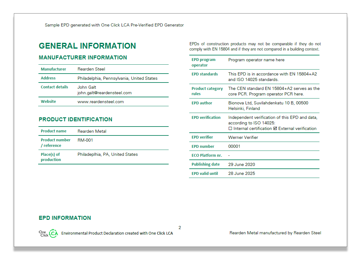 Comprendre la pré-vérification des DEP | One Click LCA