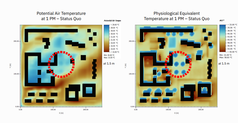 5 ways to reduce urban heat | ENVI-met from One Click LCA