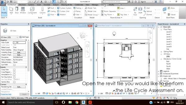 Life Cycle Assessment from Revit | One Click LCA