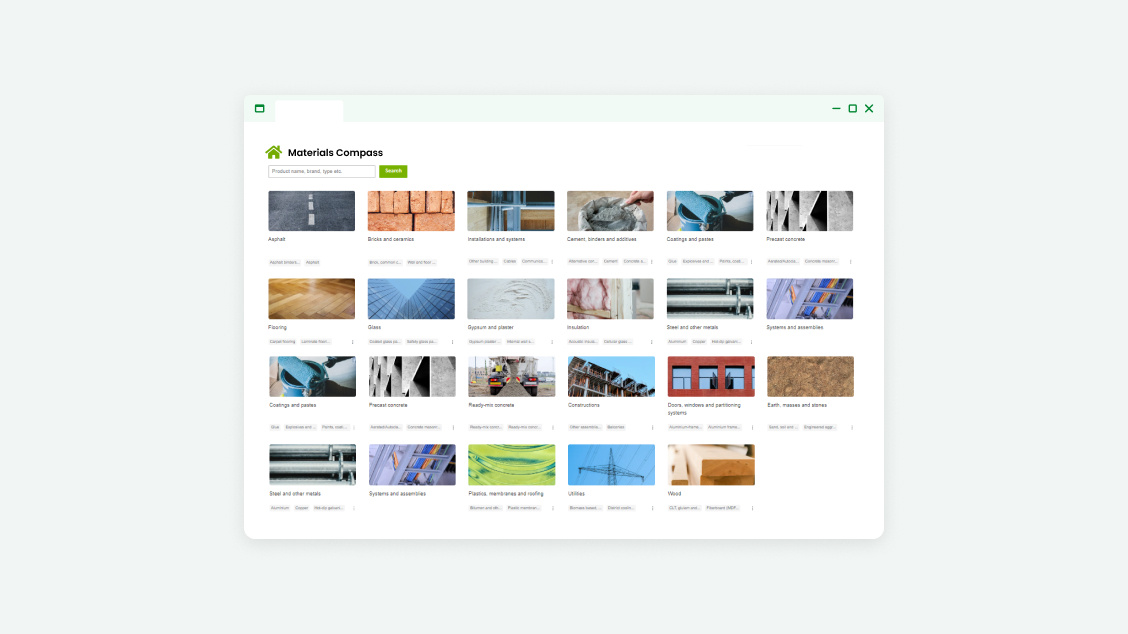 Materials Compass | Compare sustainable building materials | One Click LCA
